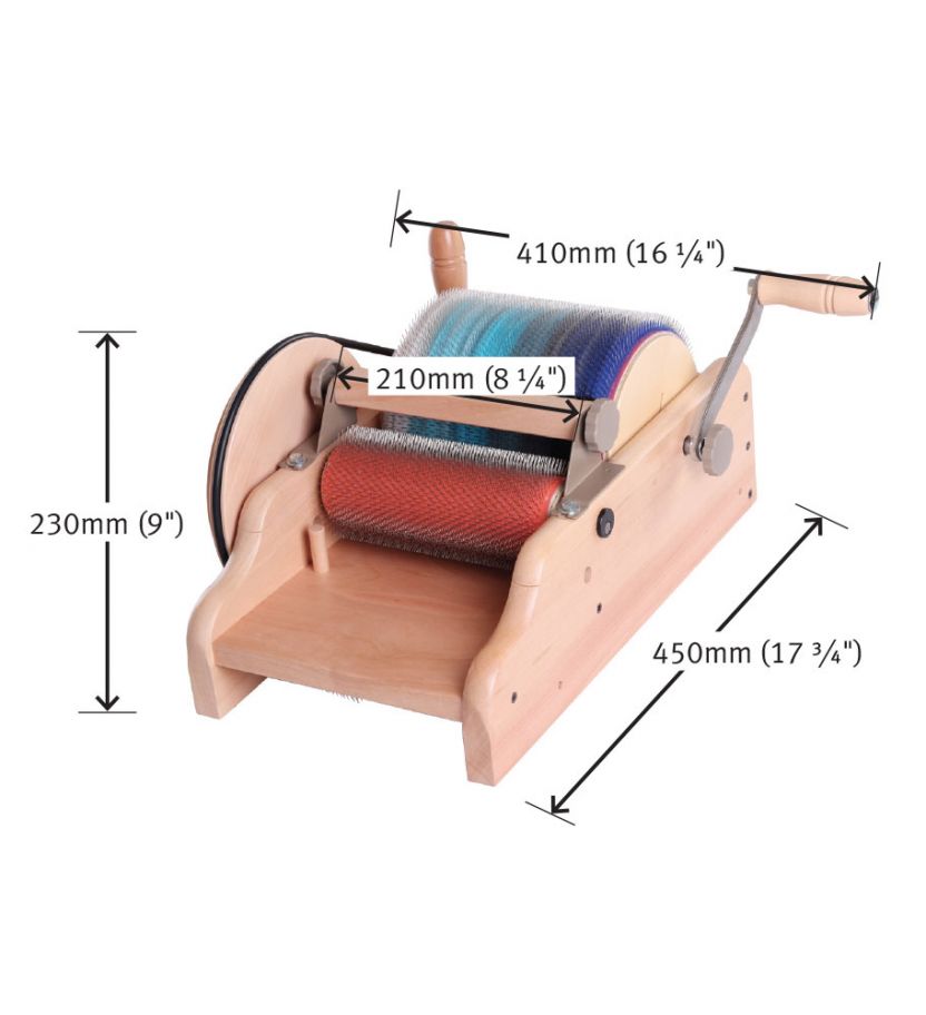 Ashford FINE Drum Carder - 72 PPSI - Drum Carders - Ashford FINE Drum ...