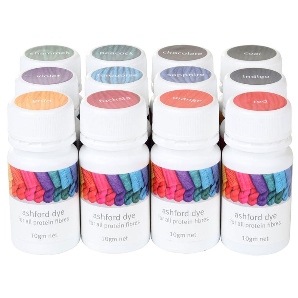 Ashford Dye 12 Pack Colour Collection - Dyes - Ashford Dye 12 Pack ...