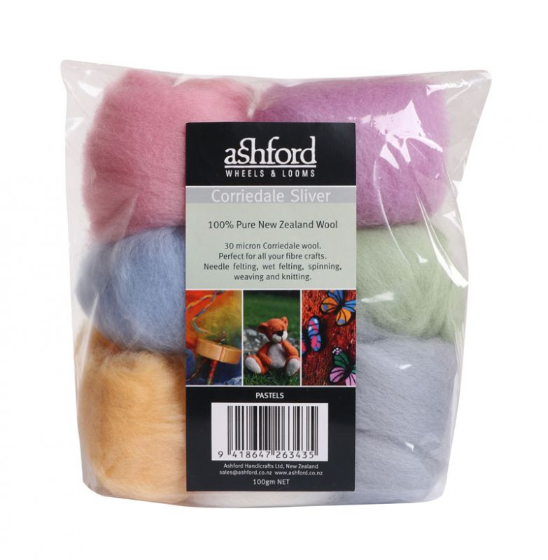 Felting Wool Multi-Colour Packs 100g - Felting Wool Packs - Felting ...