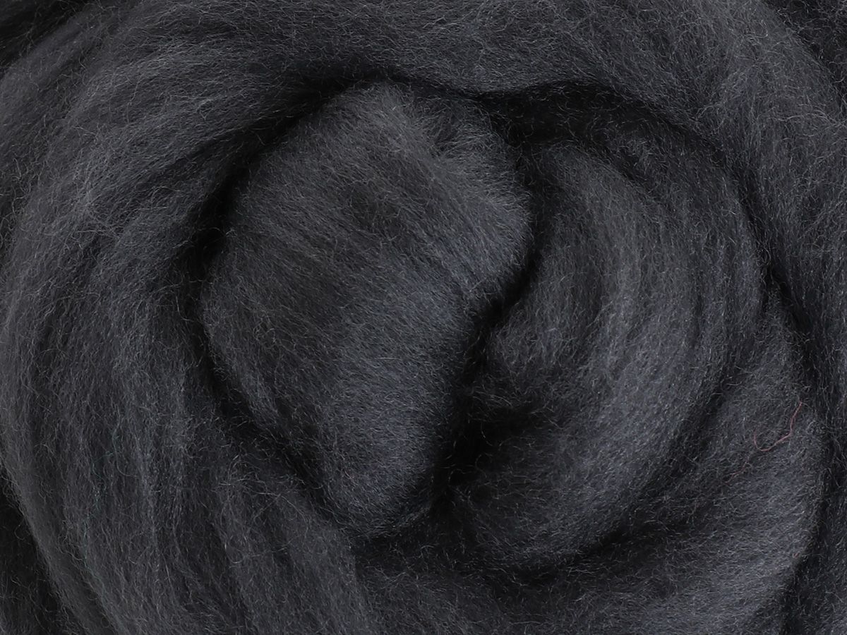 Merino Wool Sliver/Roving/Top - Slate - 100g - Merino Wools - Dyed ...