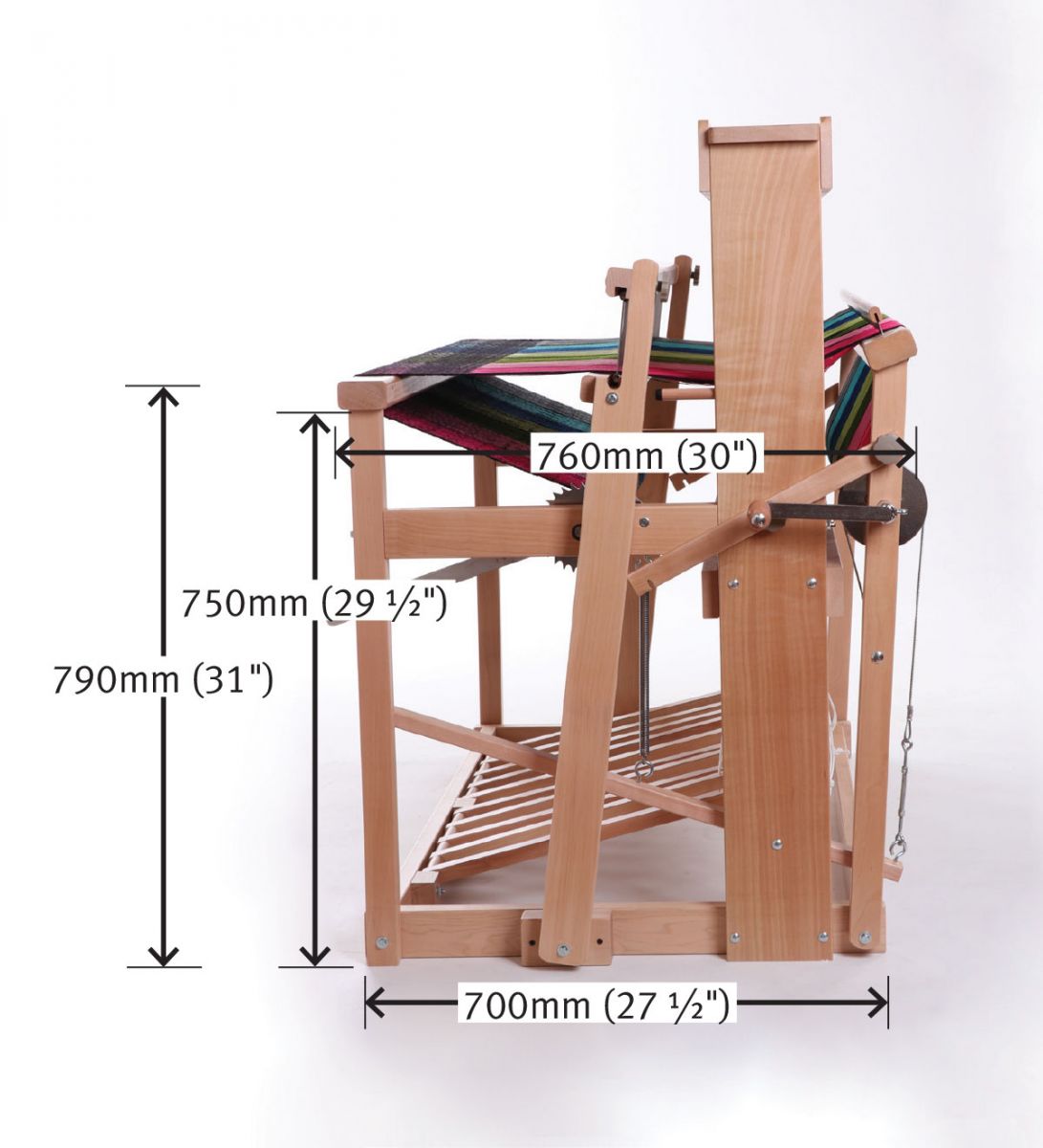 Ashford 8 Shaft Jack Loom - 97cm/38inch - Floor Looms - Ashford Eight 8 ...