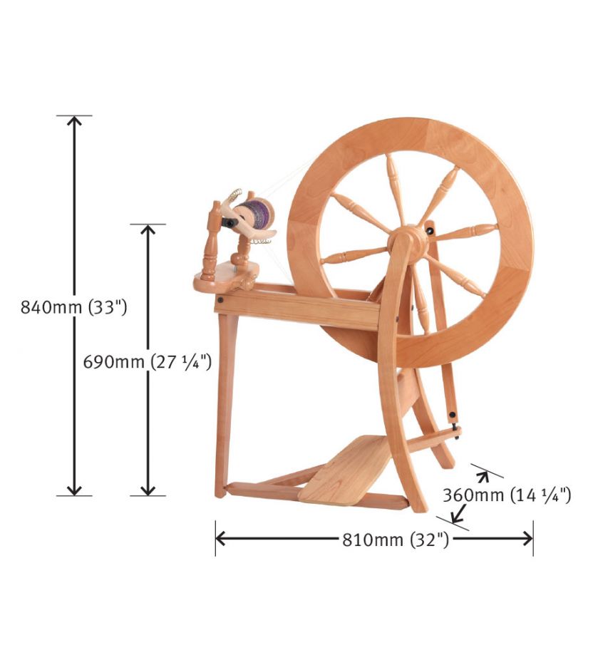 Ashford Traditional Spinning Wheel - Double Drive - Spinning Wheels ...