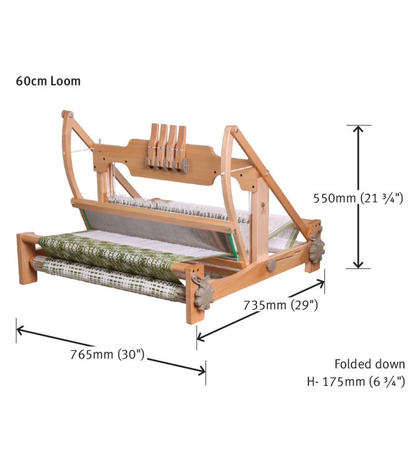 Ashford 4 Shaft Table Loom - 60cm/24 - Table Looms - Ashford Four 4 ...